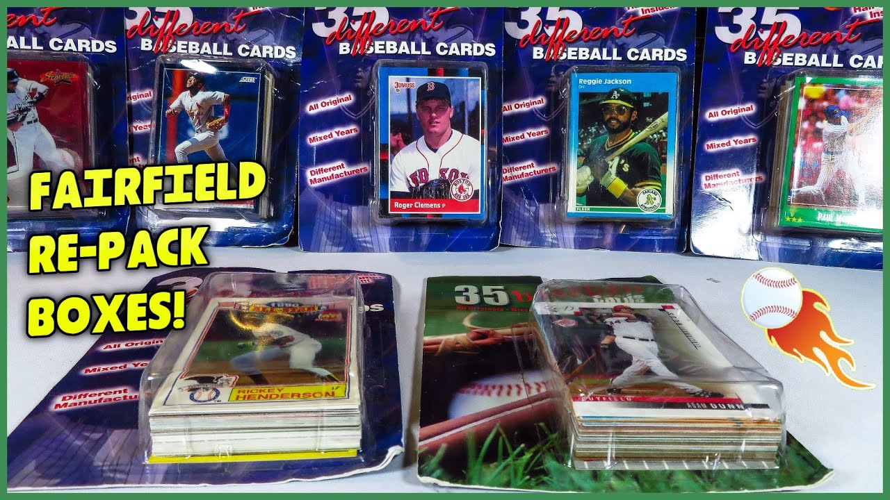 Fairfield Re-Packaged Baseball Card Lots! 2002-2006! - YouTube