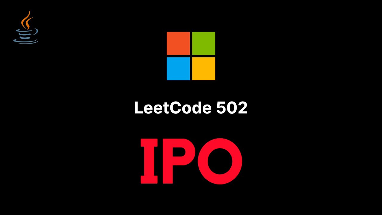 502. IPO - JAVA (Two heaps - Detailed explanation + coding) - YouTube 502. IPO - JAVA (Two heaps - Detailed explanation + coding) - YouTube