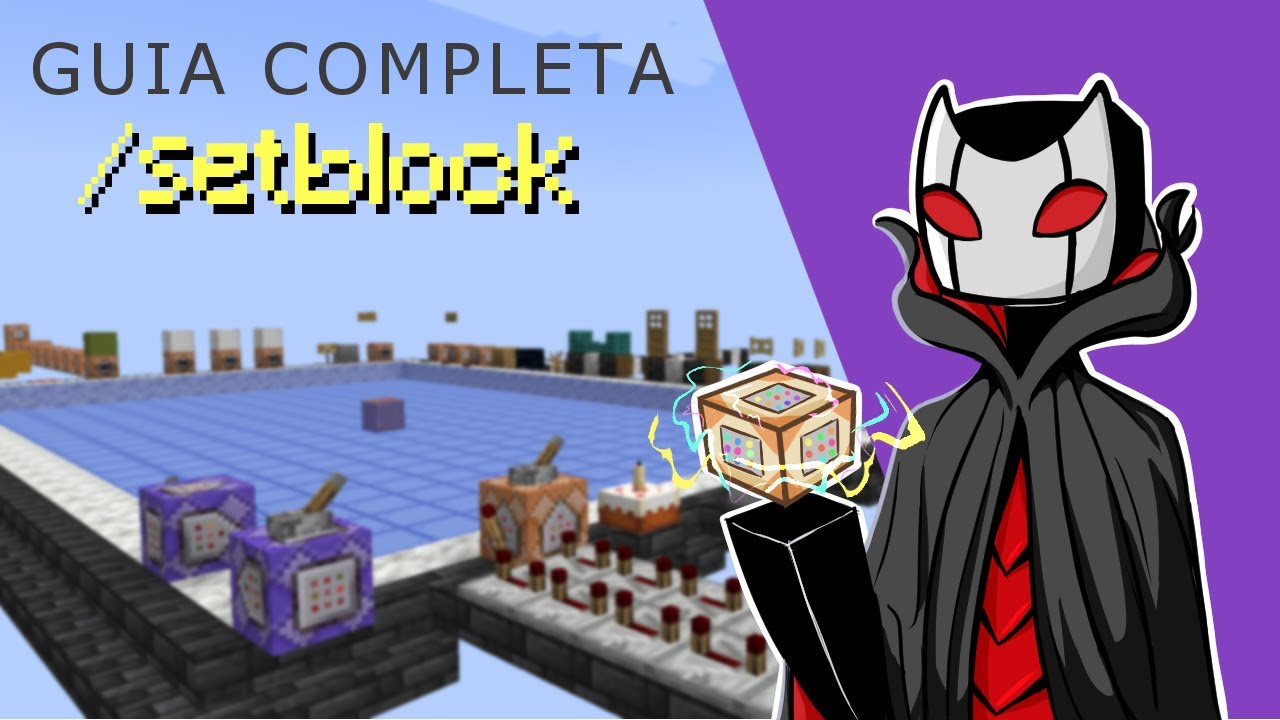 Como usar el comando SETBLOCK | Minecraft Java 1.13 - 1.19 - YouTube