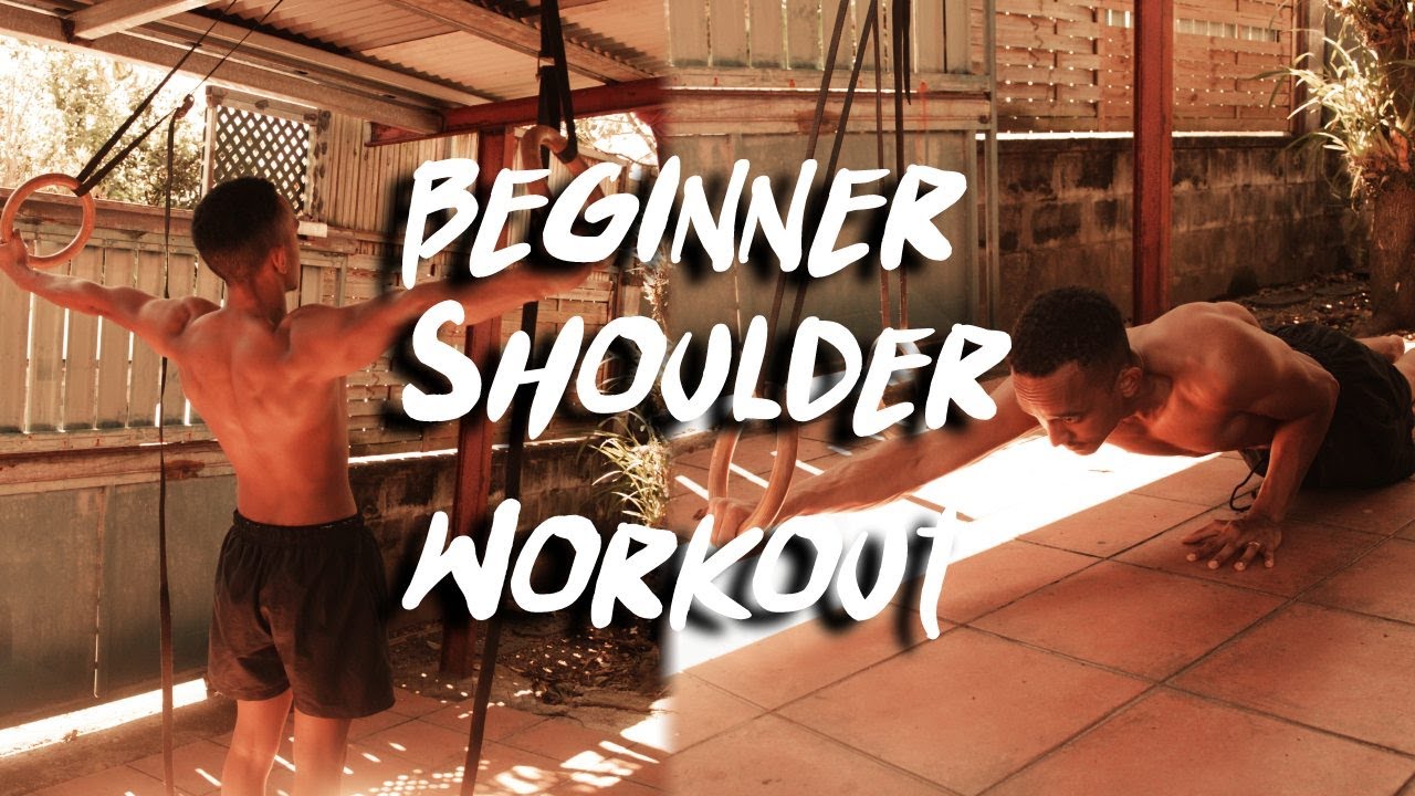 RINGS Beginner Shoulder Workout | 4 Exercises ! - YouTube