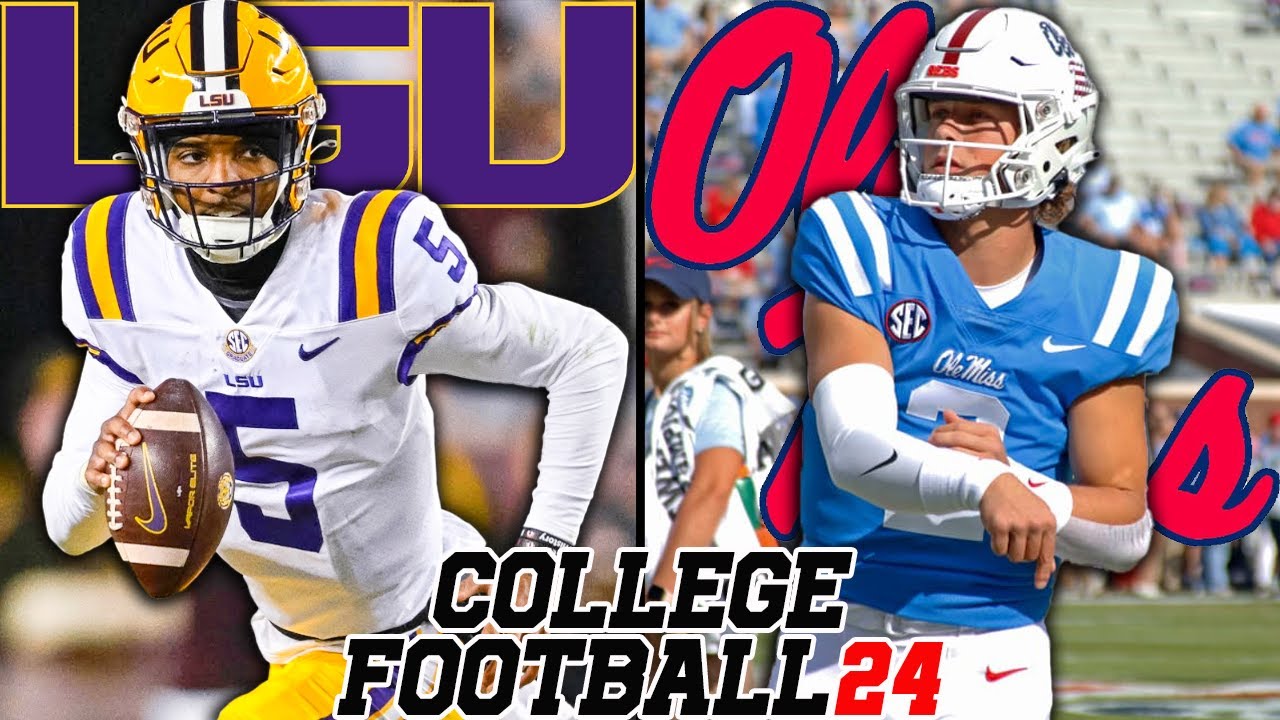 LSU vs Ole Miss Week 5 | 2023 Rosters | NCAA Football 24 - YouTube