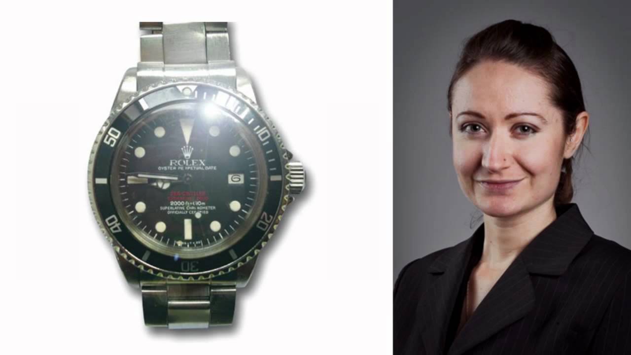 Sarah Cotter from McTears talks about a Sea Dweller Rolex - YouTube