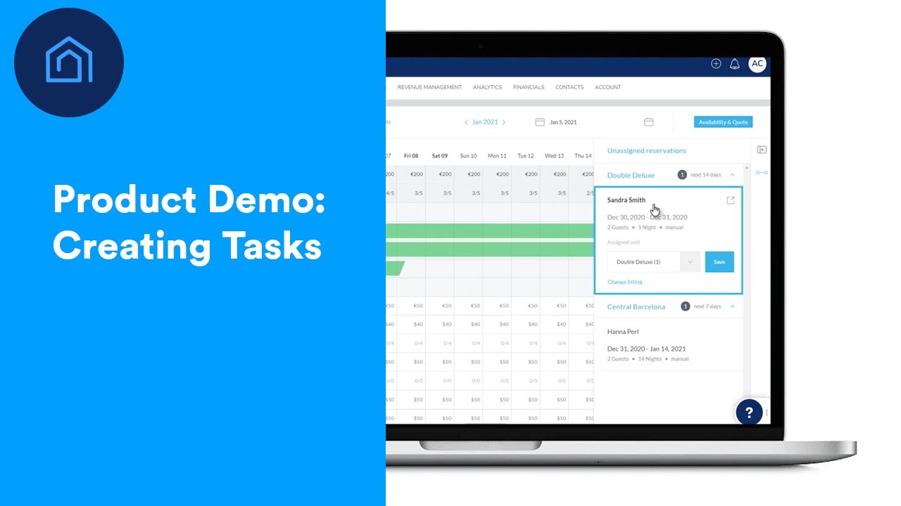 Creating a Task | Guesty Product Demo - YouTube