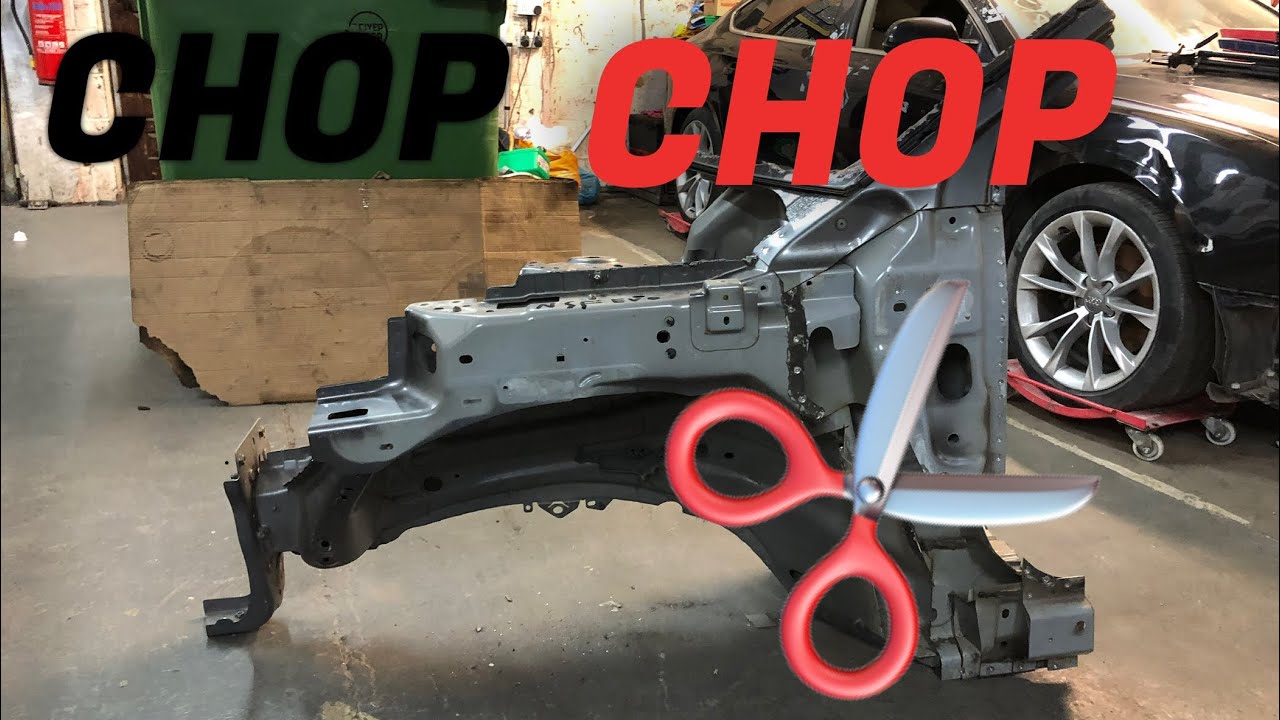 I get a CHASSIS CUT and START the SURGERY on the Range Rover Evoque ...