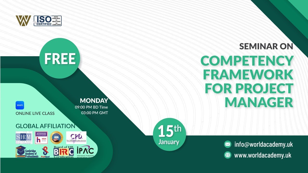 Competency Framework For Project Manager - YouTube