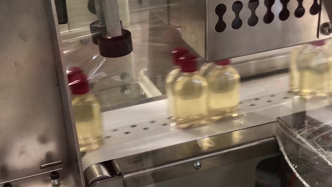 Shrink Wrapped 4 Pack Mini Liquor Bottles - YouTube