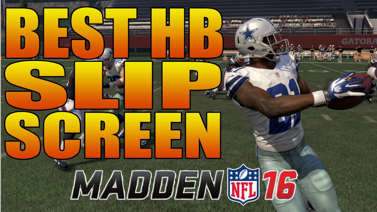 Madden 16 Tips: Gun Doubles Offset - HB Slip Screen (Money Play) - YouTube