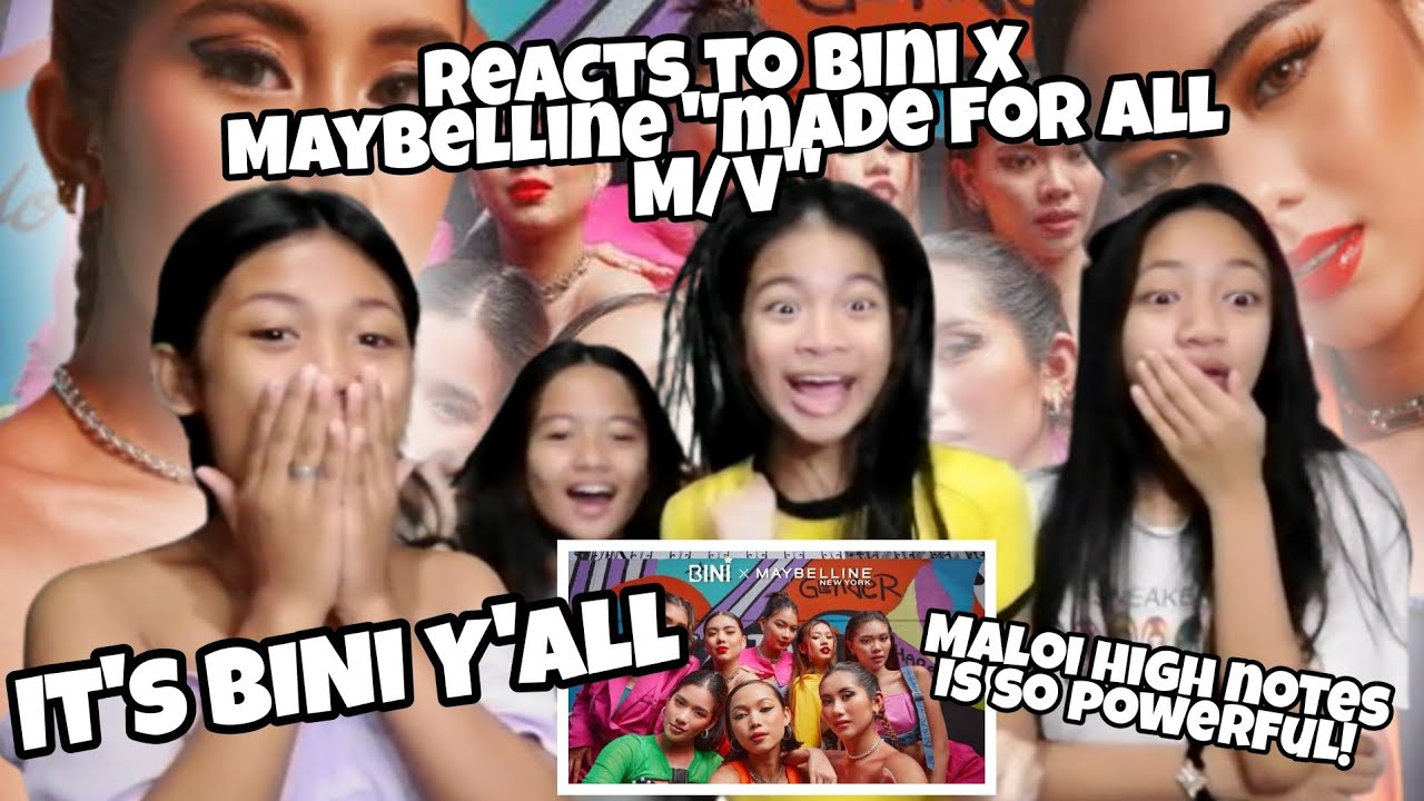 #BINI : 'Made For All' Official Music Video | #BINIxMaybelline ...