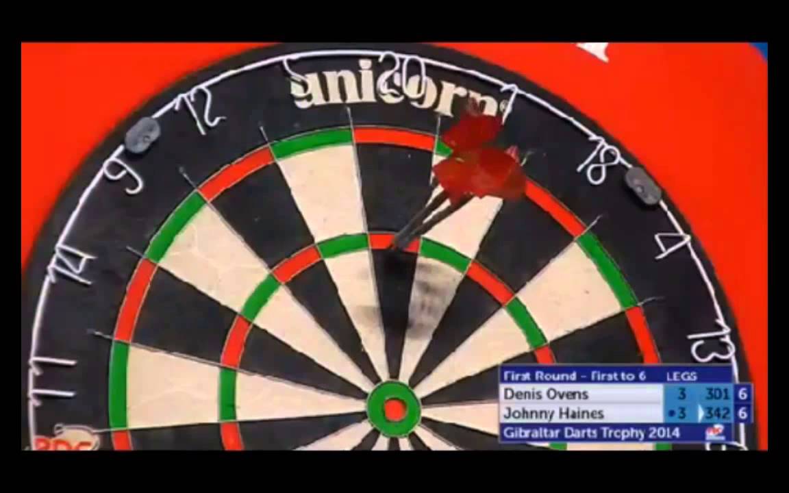 PDC Gibraltar Darts Trophy 2014 - First Round - Johnny Haines vs. Denis ...