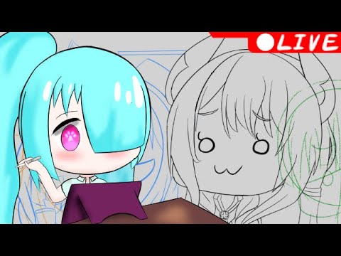 Lofi chill and Drawing Priconne Kyarl Suzune chibi Studying - YouTube