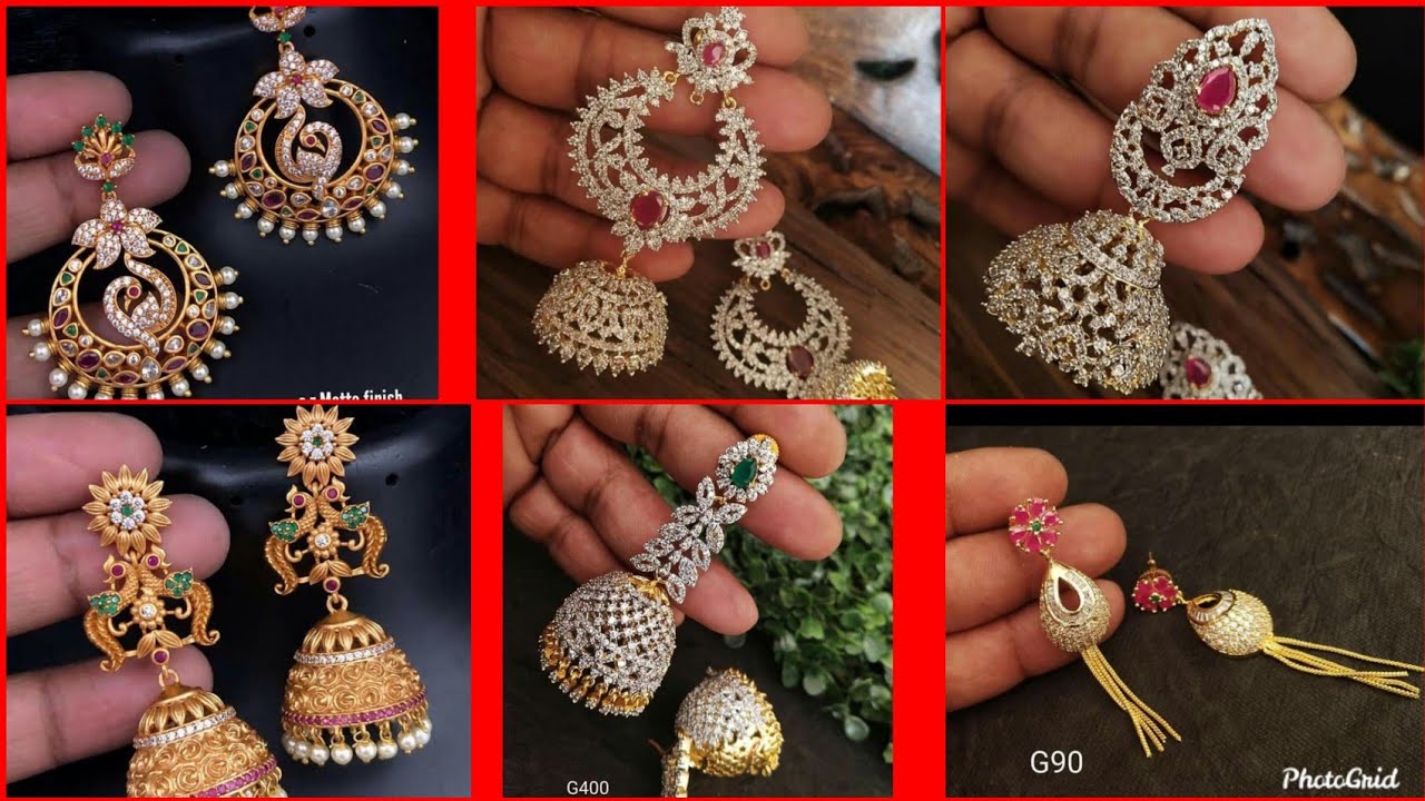 #latest designer earring collection/Stylish& Unique earring collection ...