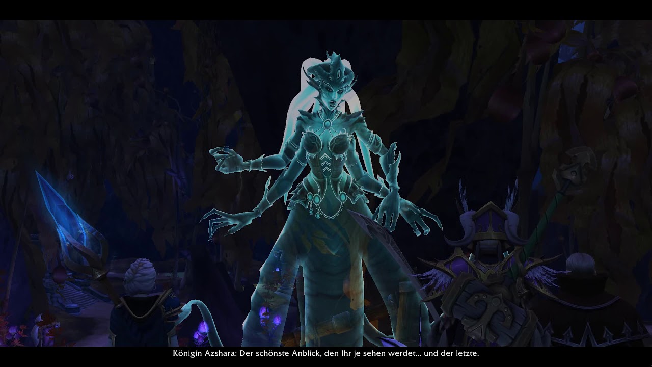 World of Warcraft BFA Nazjatar Azshara begrüsst uns - YouTube