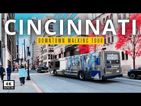 🇺🇸 Downtown Cincinnati Walking Tour (4K) | Discover Ohio’s HIDDEN Gems, USA!