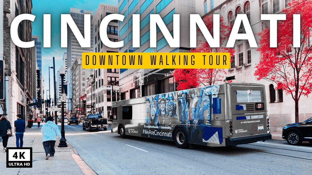🇺🇸 Downtown Cincinnati Walking Tour (4K) | Discover Ohio’s HIDDEN Gems ...