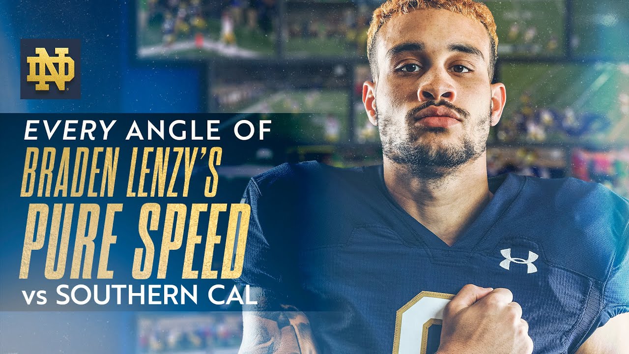 Braden Lenzy's SPEEDY End-Around vs Southern Cal from EVERY ANGLE ...