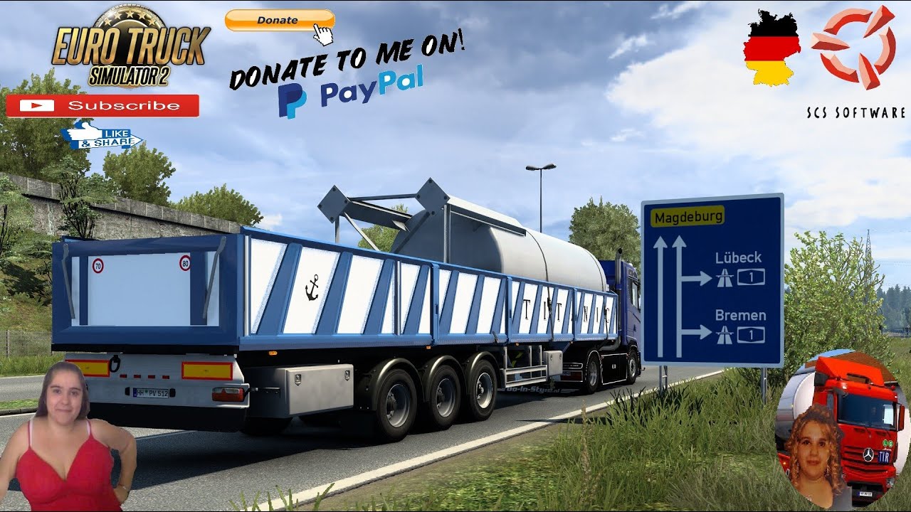 Euro Truck Simulator 2 (1.40 Beta) Geelhoed Scania S450 Titanic semi ...