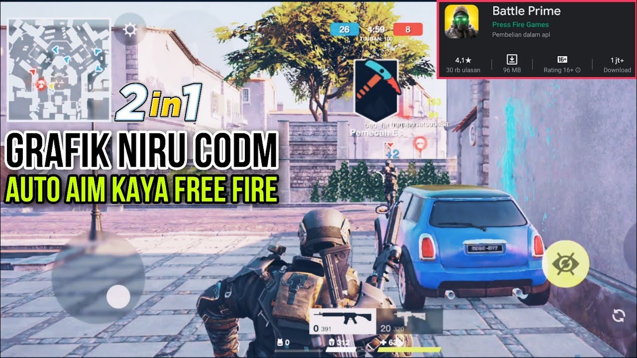 GAME INI NIRU CODM BANGET TAPI AUTO AIM KAYA FREE FIRE! REVIEW BATTLE PRIME INDONESIA! - YouTube