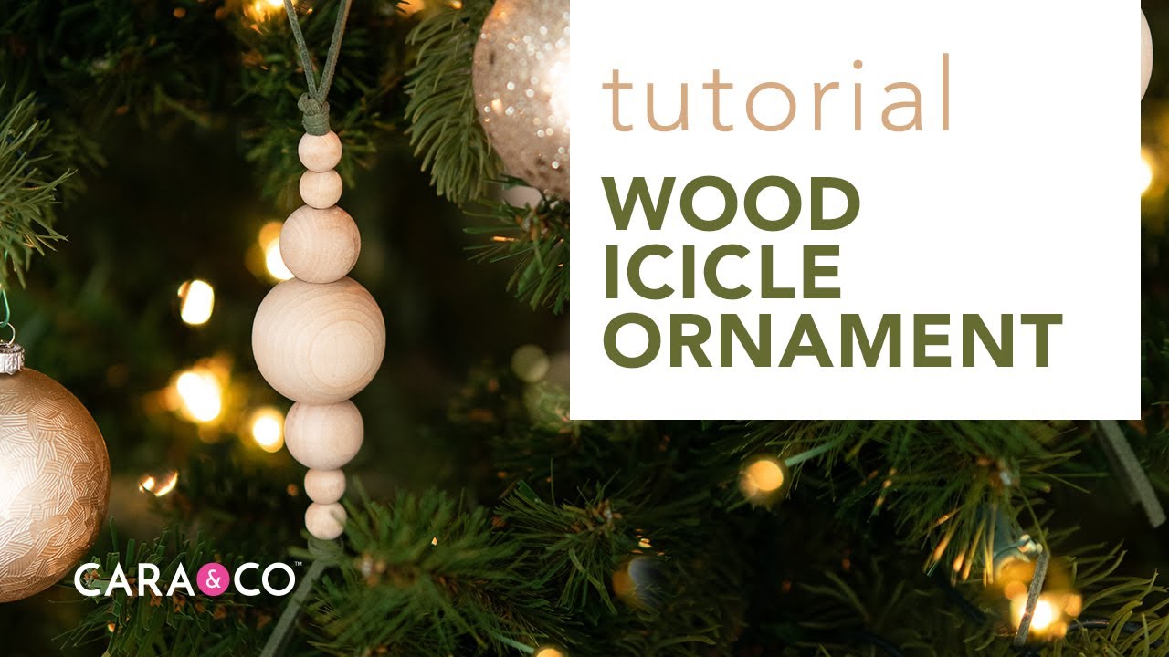 Tutorial - DIY Wood Icicle Ornament - YouTube