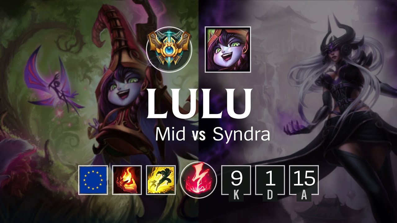 Lulu Mid vs Syndra - EUW Master Patch 8.24 - YouTube