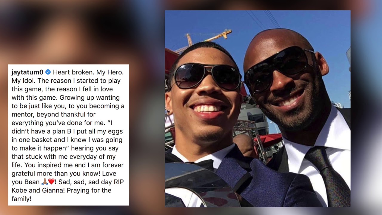 Jayson Tatum Has Emotional Message For Mentor Kobe Bryant - YouTube