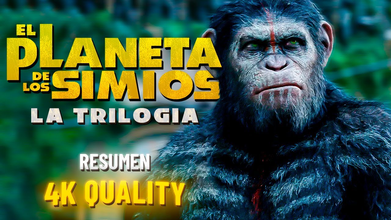 🦍El PLANETA de los SIMIOS TODA la SAGA - Resumen en 4K - YouTube