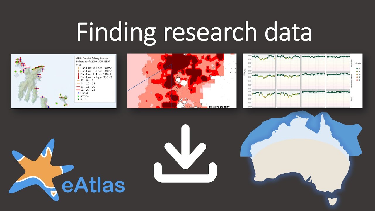 Using the eAtlas to find research data - YouTube