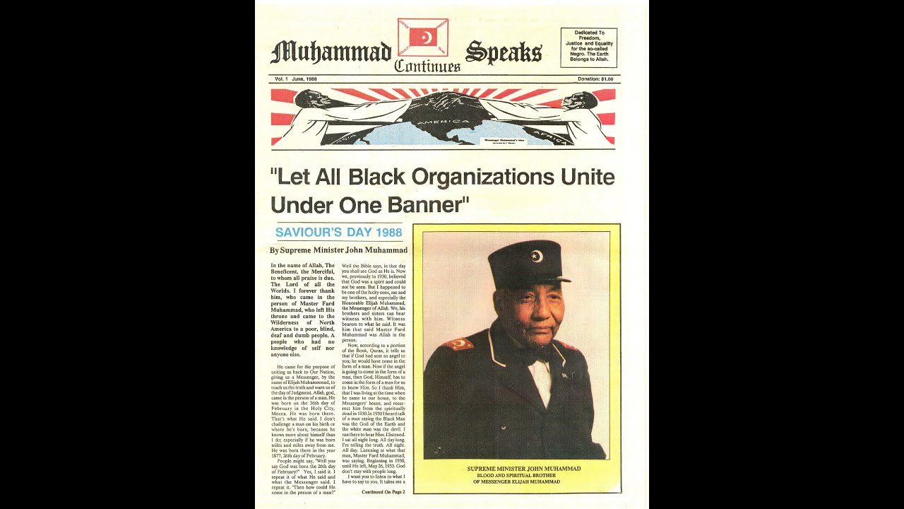 SUPREME MINISTER JOHN MUHAMMAD DO FOR SELF - YouTube