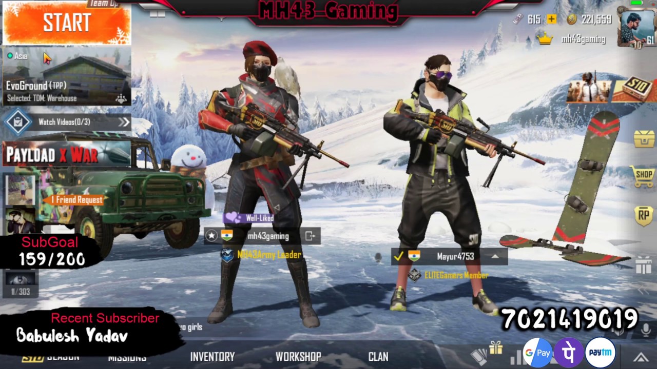 PUBGM 🔴LIVE🔴| Airdrop Hunting | MH43 Gaming | #81 - YouTube