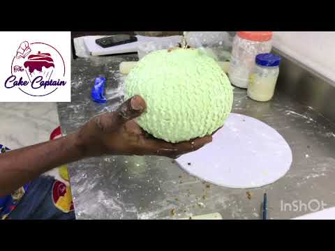 How to make a suspended calabash fondant cake part 3 - YouTube