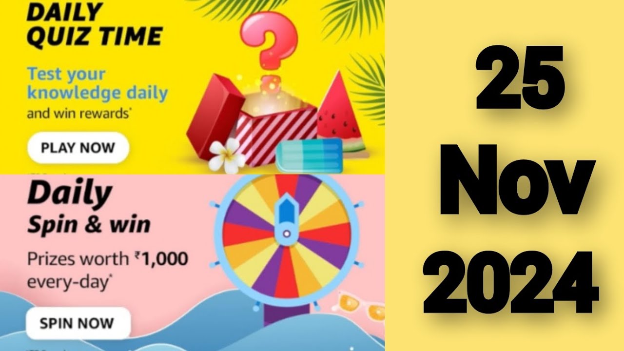 Amazon Daily Quiz Time Answers Today | Amazon Quiz Answers Today ...
