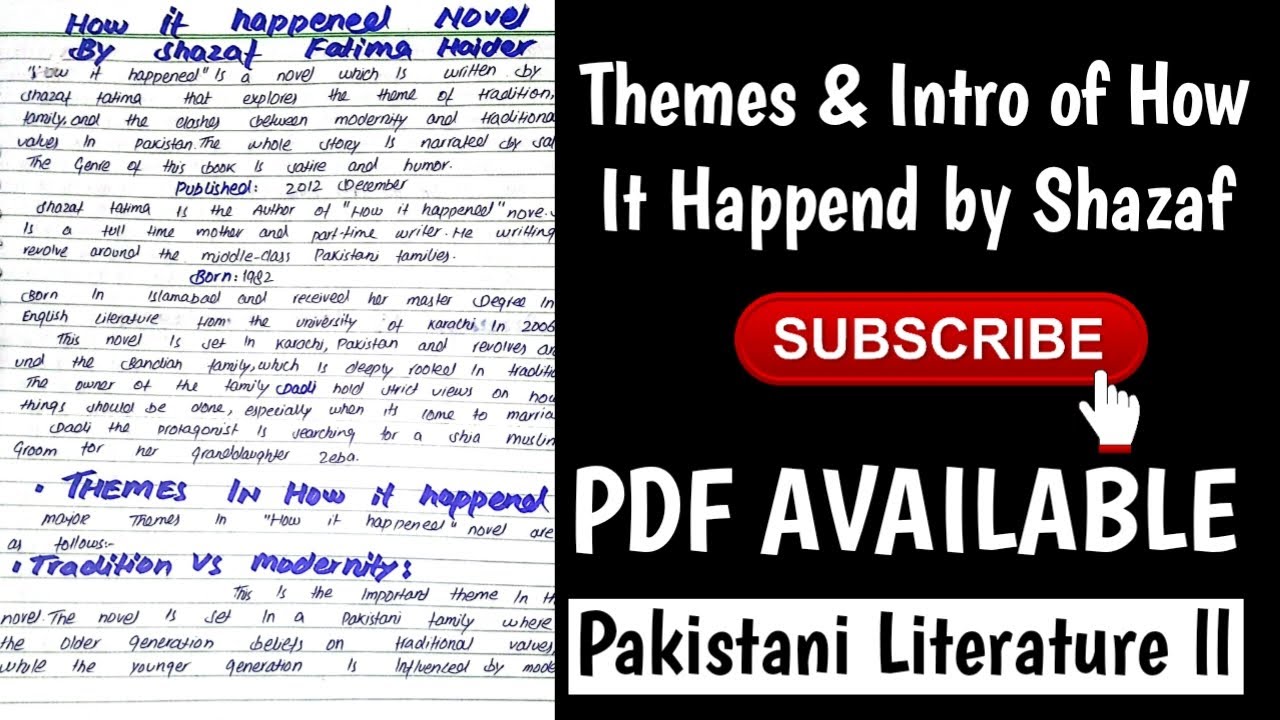 Intro and Themes of How it happened by Shazaf Fatima - YouTube