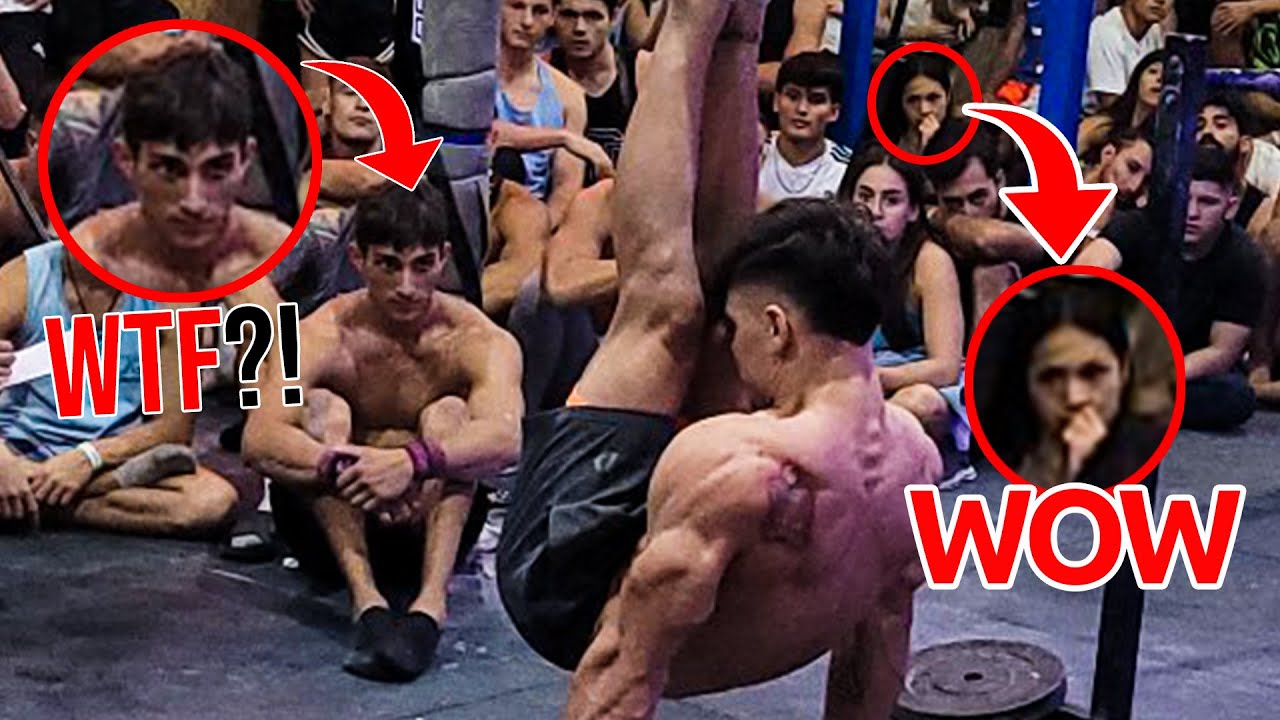 Epic Girls Reactions To Calisthenics in Public *wow* - YouTube