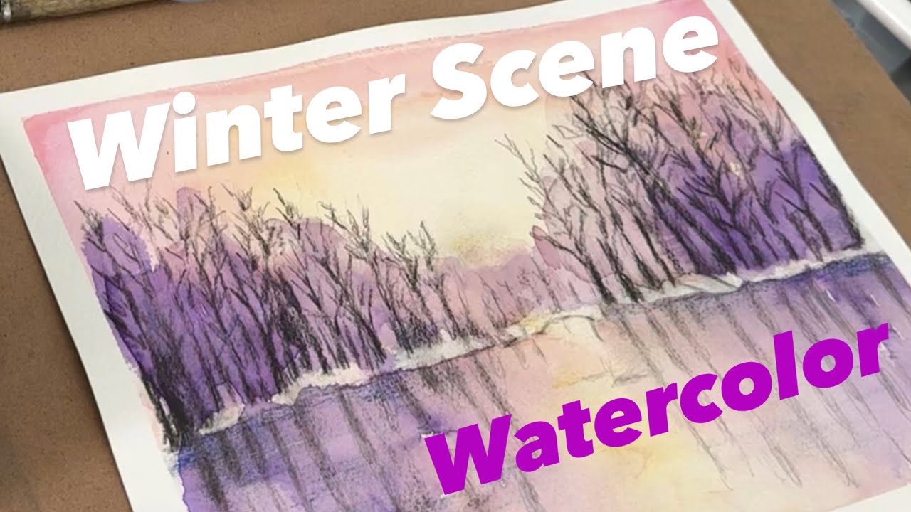 Paint a Beautiful Winter Landscape - Use the right Colors in your ...