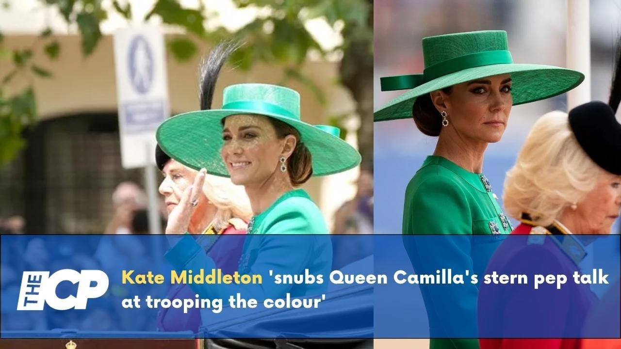 Kate Middleton 'snubs Queen Camilla's stern pep talk at trooping the ...