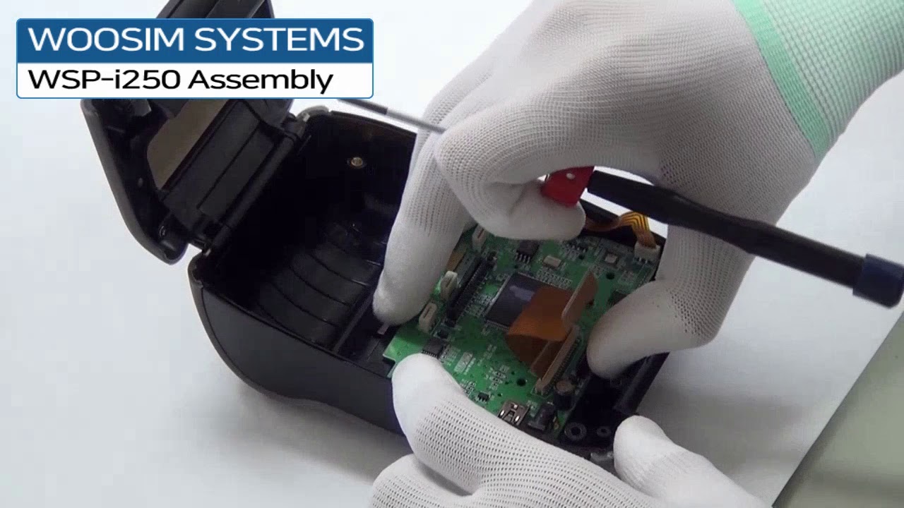 How to assemble WSP-i250(2" fully rugged printer, IP54 certified) - YouTube