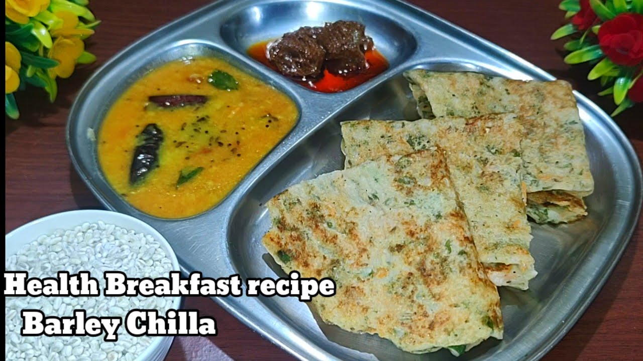 Barley chilla for weight lose Recipe/ఒంటికి చలువ చేసే బలమైన బార్లీ ...