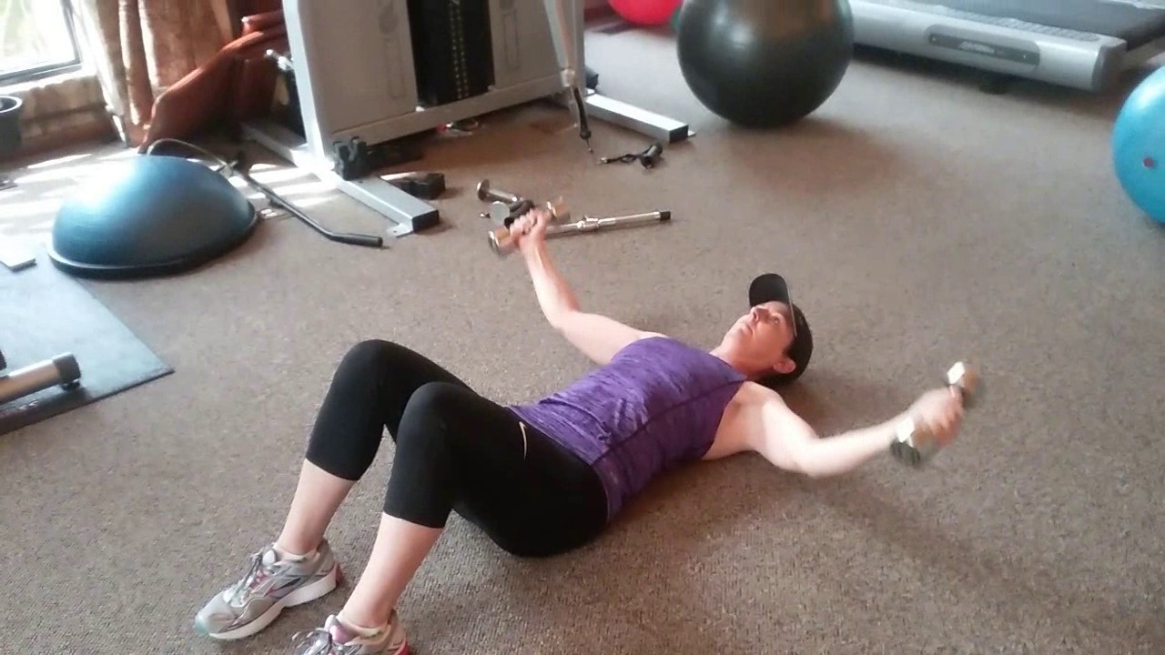 Supine Dumbbell Fly - YouTube