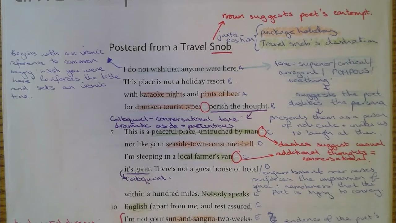 Postcard from a Travel Snob - YouTube