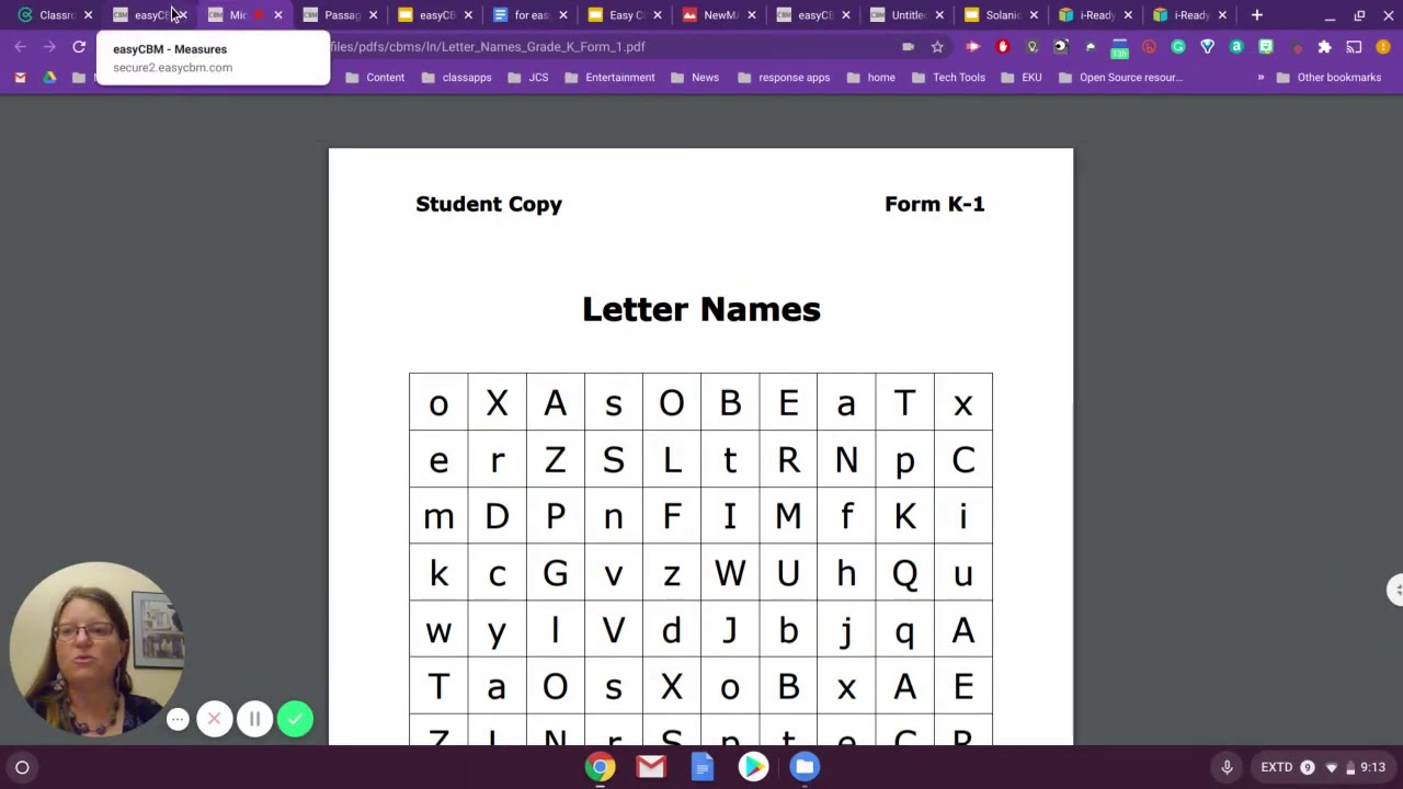 easyCBM Progress Monitoring, part 1 - YouTube