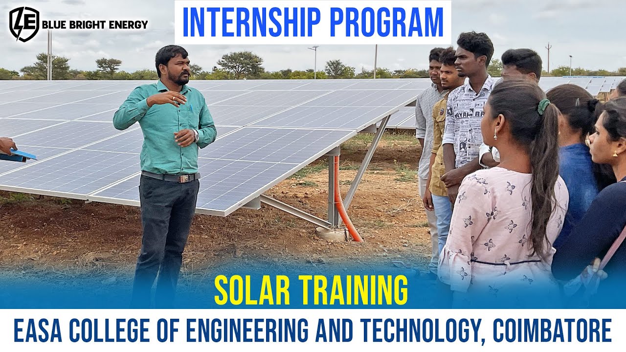 Internship Program | Solar training | Blue Bright Energy - YouTube