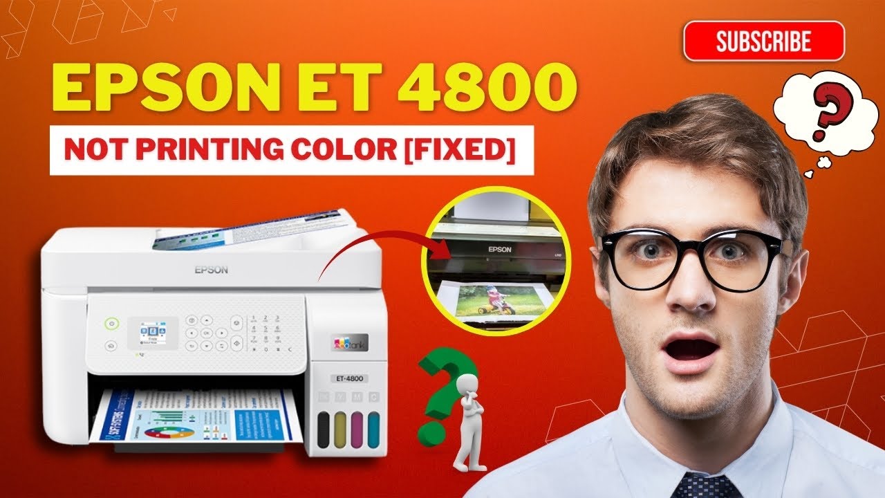 Epson ET 4800 Not Printing Color [Fixed] | Printer Tales - YouTube