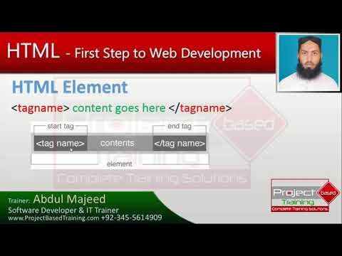003 HTML for Absolute Beginners HTML Element Hindi+Urdu - YouTube