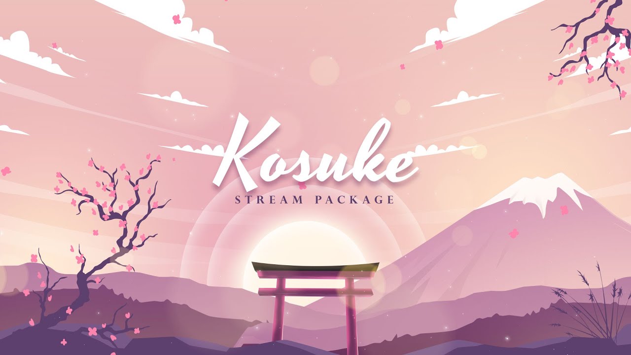 Free Japanese Sakura Twitch Overlay Package for OBS - YouTube