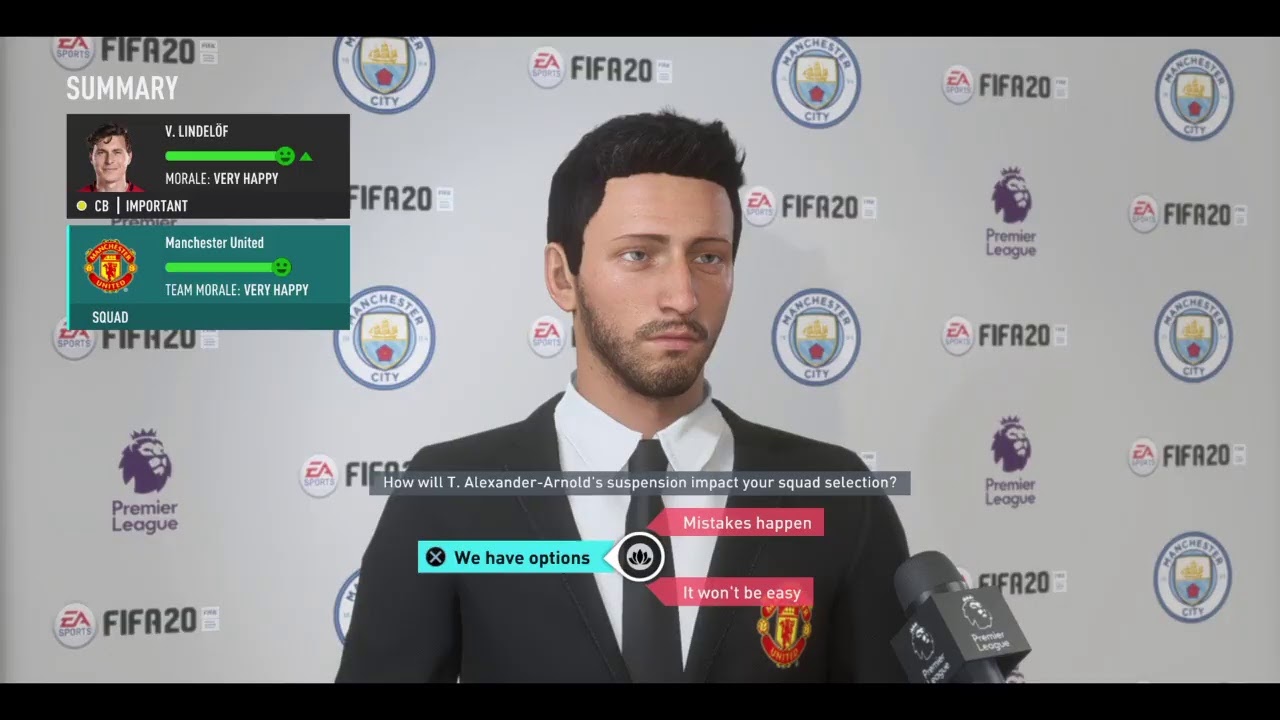 Fifa 20 Manchester United Manager Mode live stream - YouTube