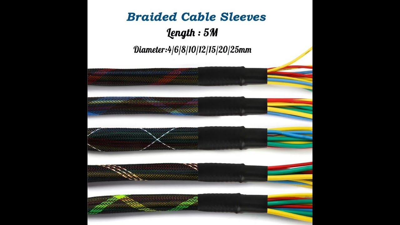 Industrial Polyester Nylon Braided Sleeve | Automobile, DIY, Cable and ...