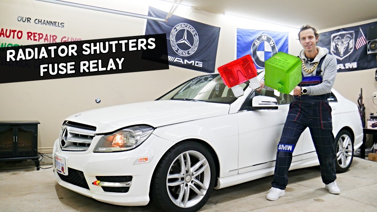 MERCEDES W204 Radiator Shutters Fuse Relay Location Replacement C250 ...