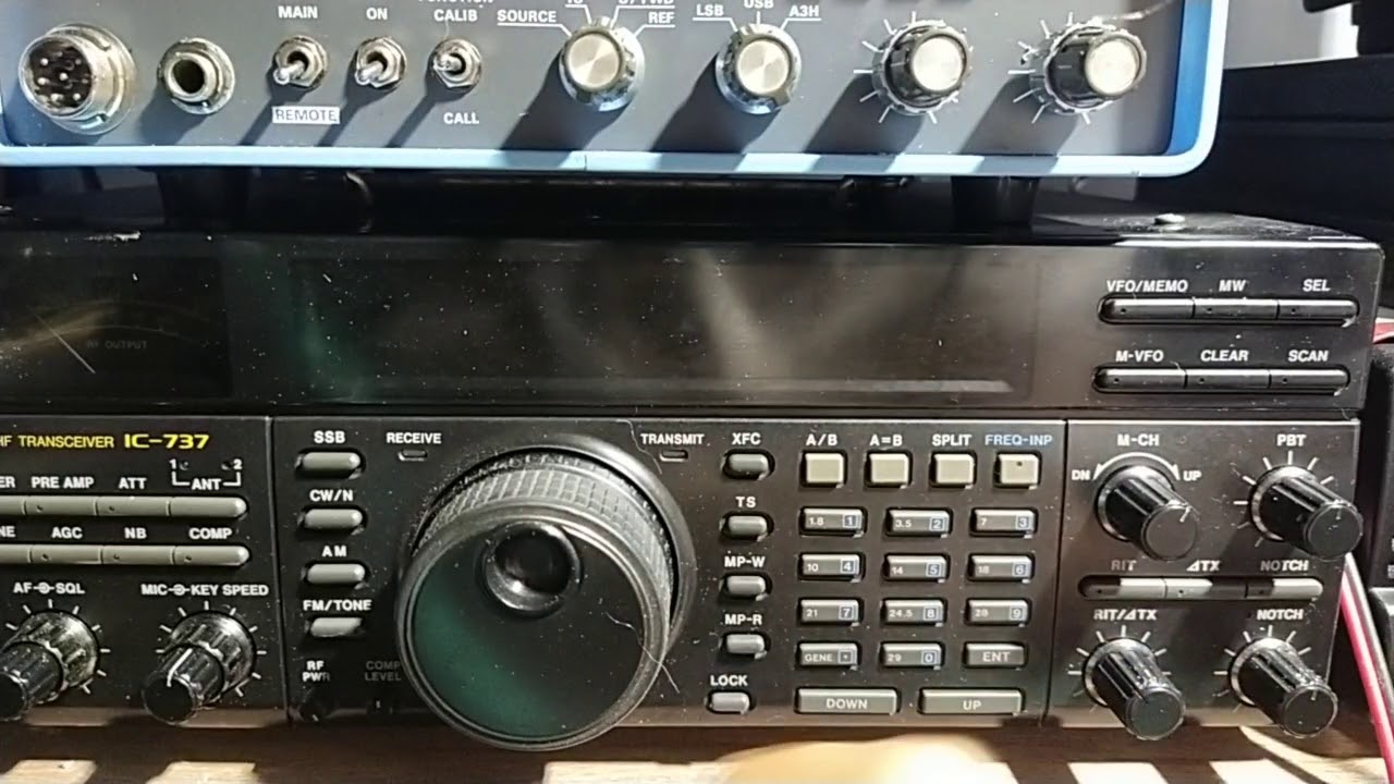 ICOM IC 737 buka menu - YouTube