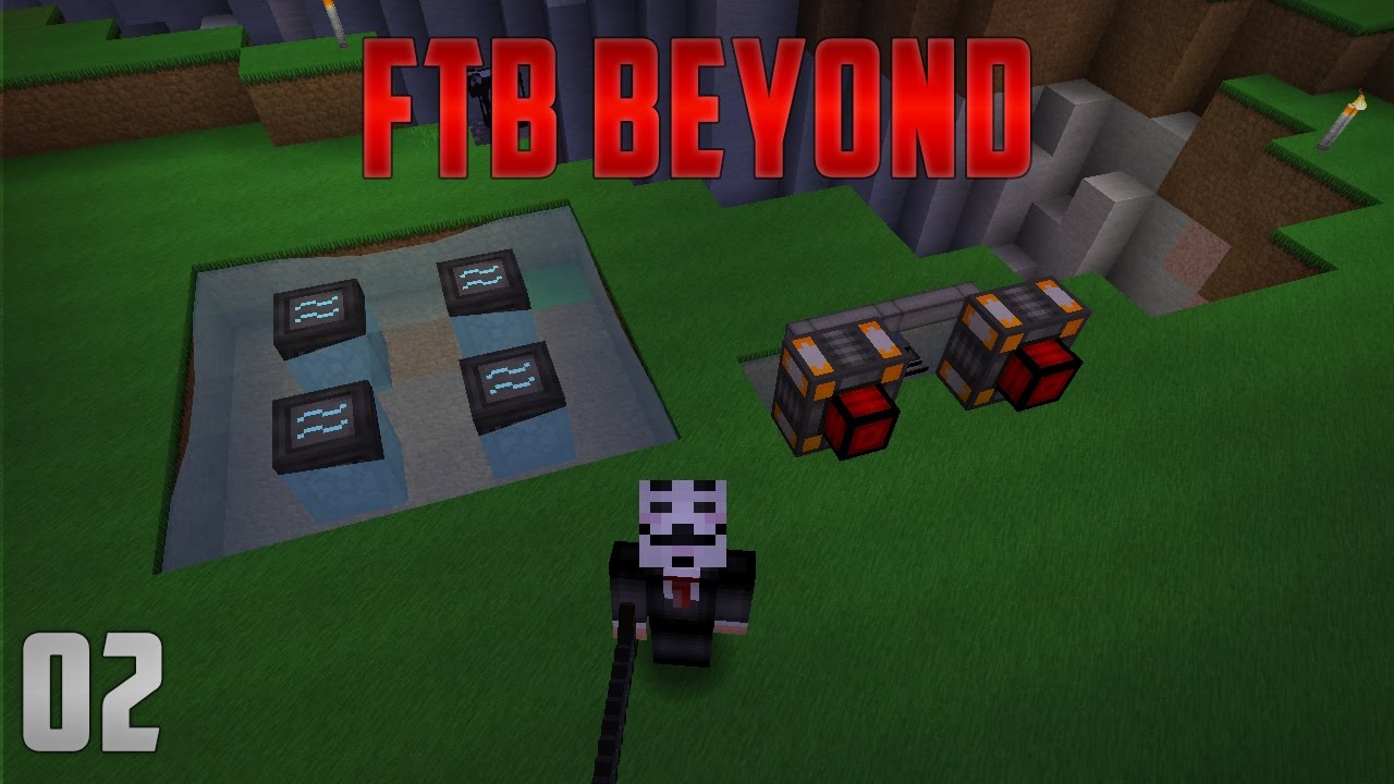FTB Beyond EP2 Grid Power + Steam Dynamo - YouTube