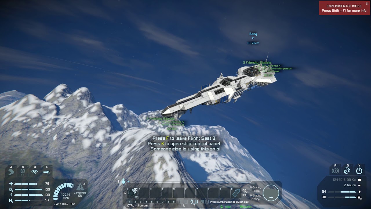 Space Engineers Flying to Earth - YouTube