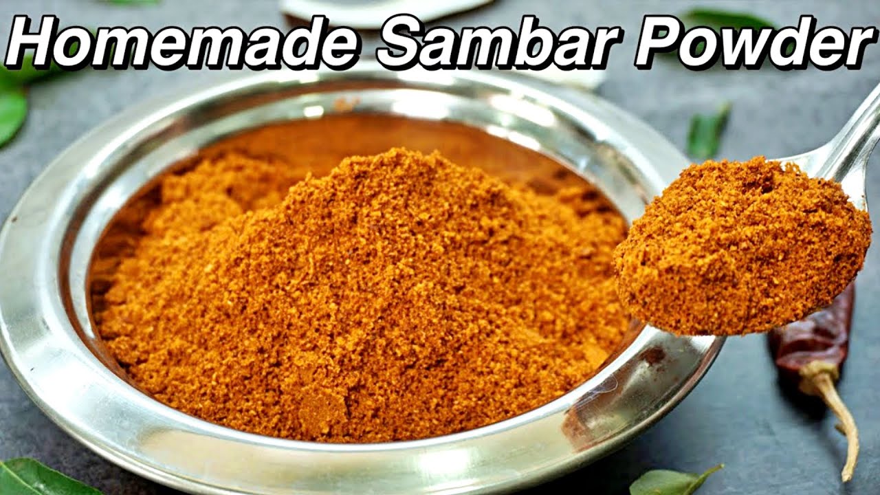 Authentic Homemade Sambar Masala Recipe - Sambar Powder | Kanak’s ...